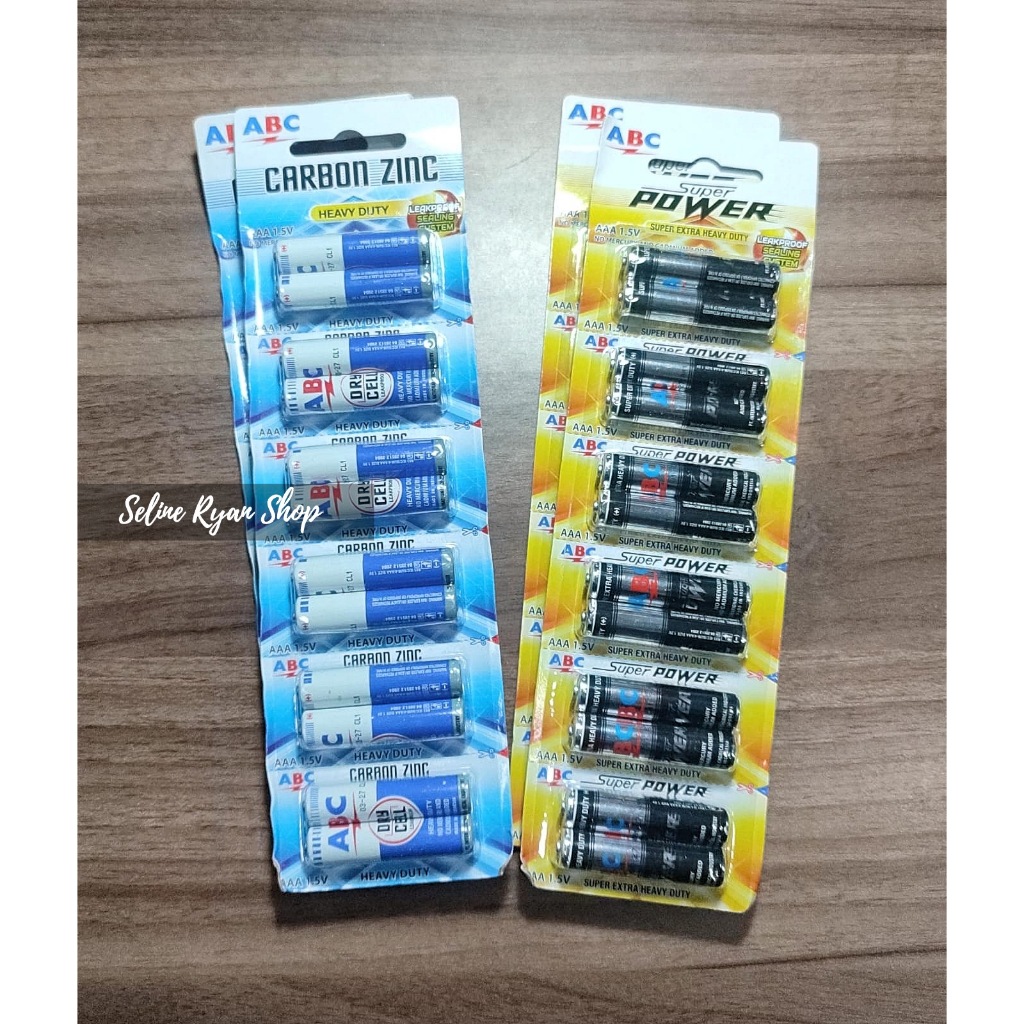 Jual Baterai ABC Tipe AAA / Baterai Jam Dinding Biru & Hitam 1.5V ...