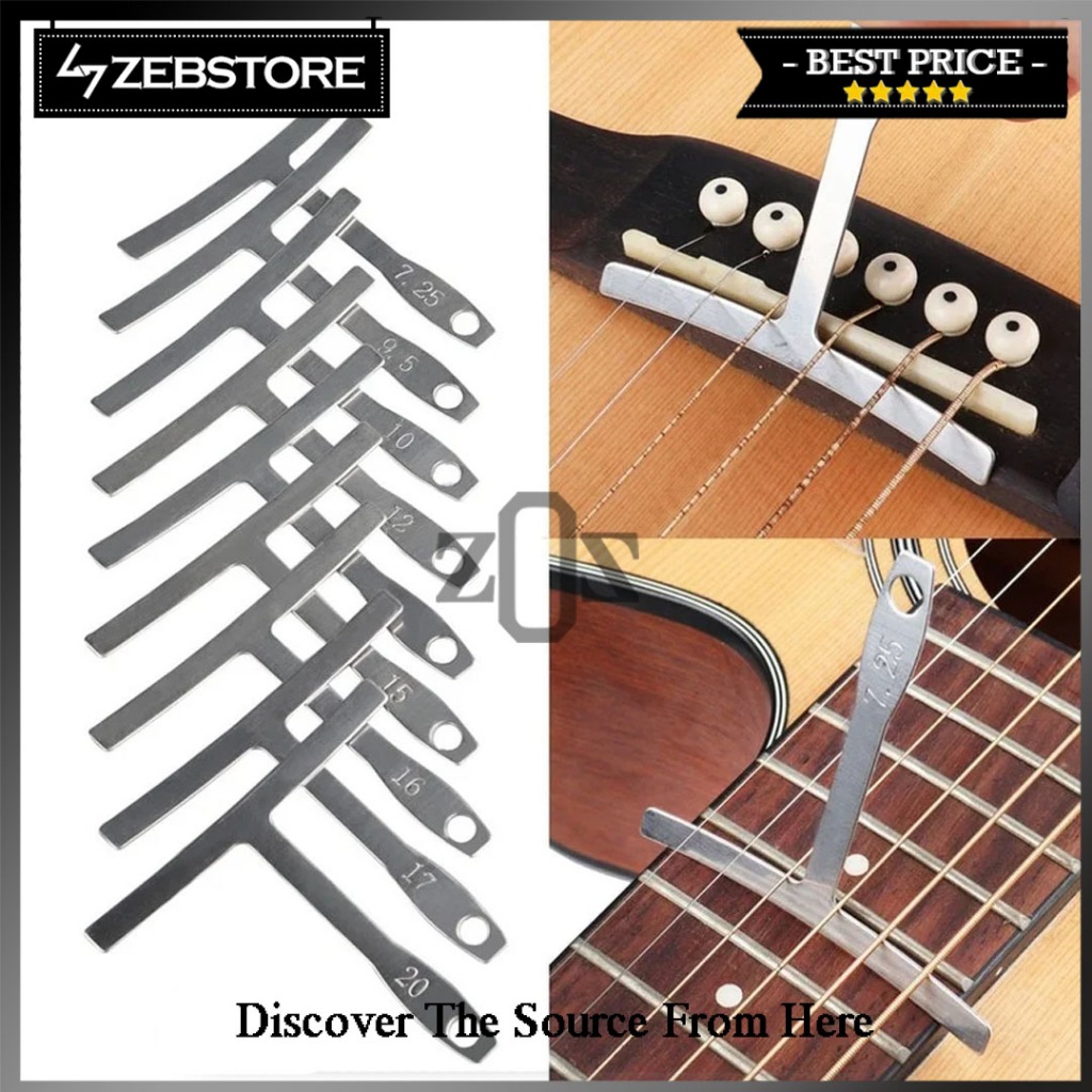 Jual 9Pcs Understring Radius Gauges String T Shape Metal Guitar Tools | Shopee Indonesia