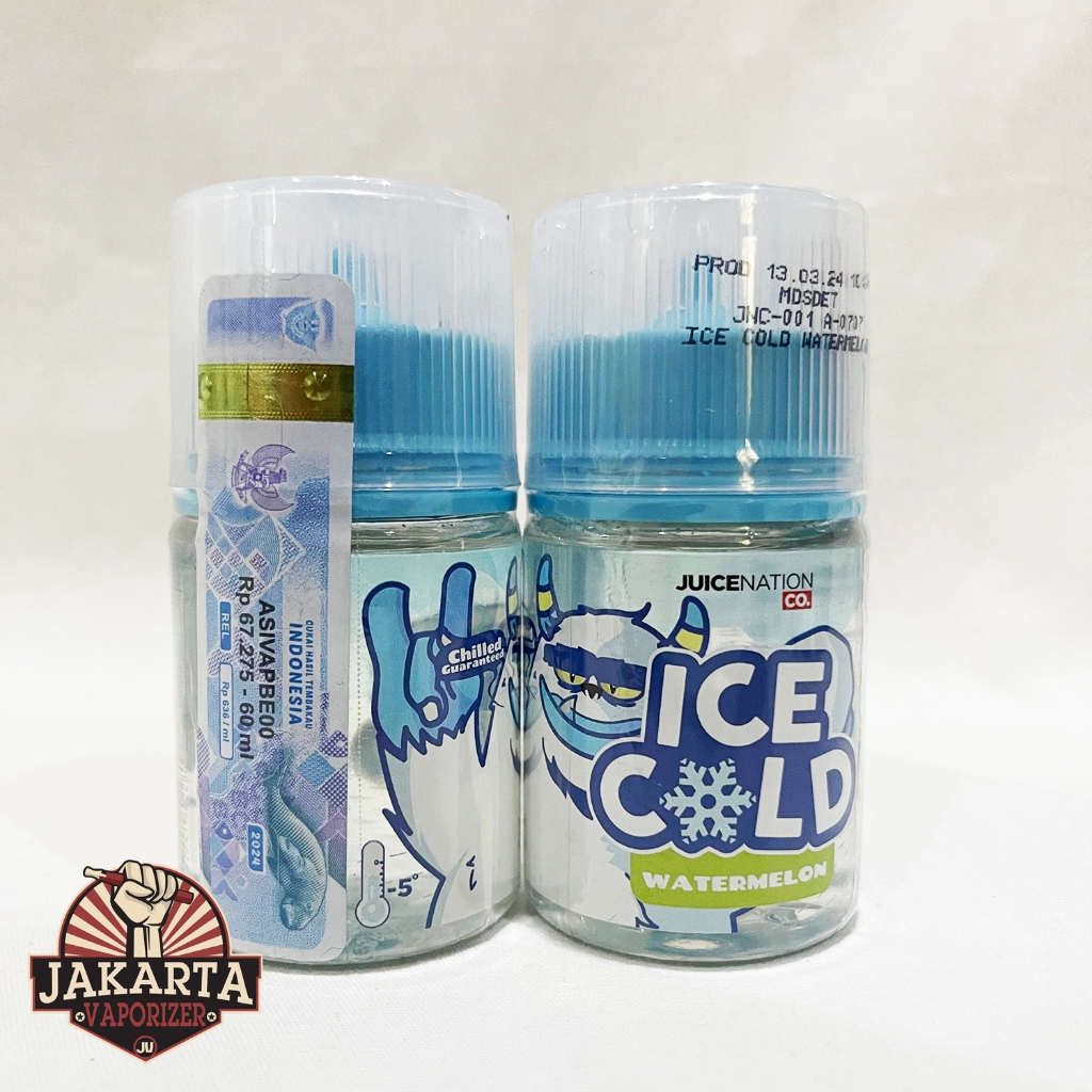 Jual ICE COLD WATERMELON 60ML 3MG BY JUICENATION | Shopee Indonesia