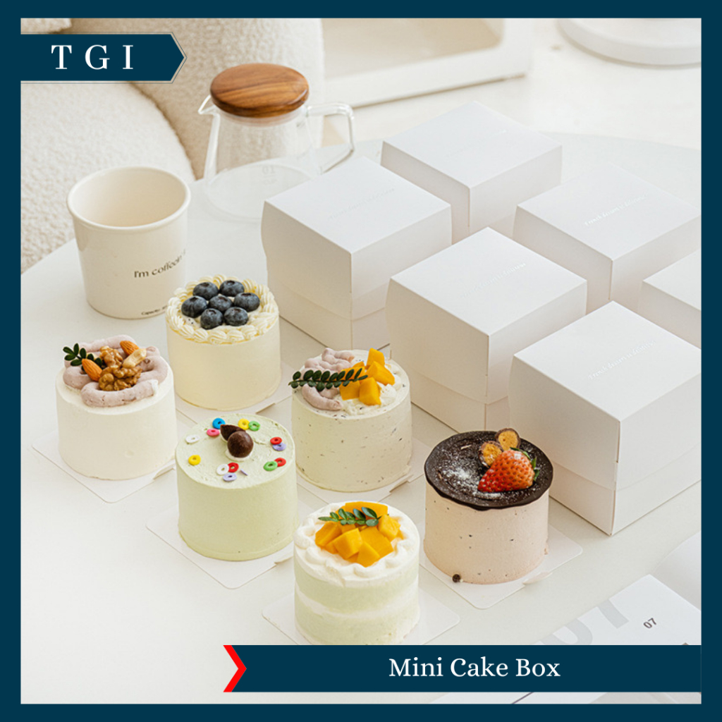 Jual TGI - KOTAK KEMASAN KUE MINI CAKE CHIFFON BOX PLAIN DUS KOTAK ...