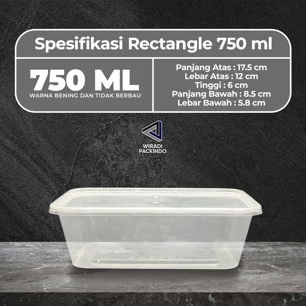Jual Kotak Makan Plastik Persegi Panjang Thinwall Rectangle Semua