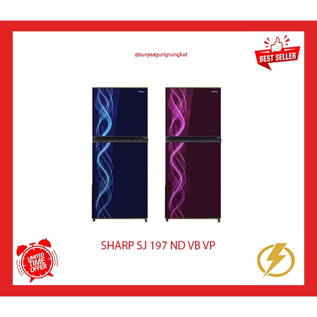 Jual KULKAS SHARP SJ 197 ND VB - VP (FREE ONGKIR SBY) | Shopee Indonesia