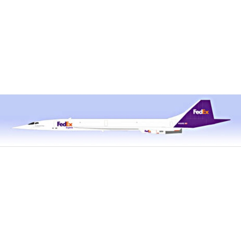 Jual Lembaran pola papercraft pesawat concorde fedex skala 144 (CN-A ...