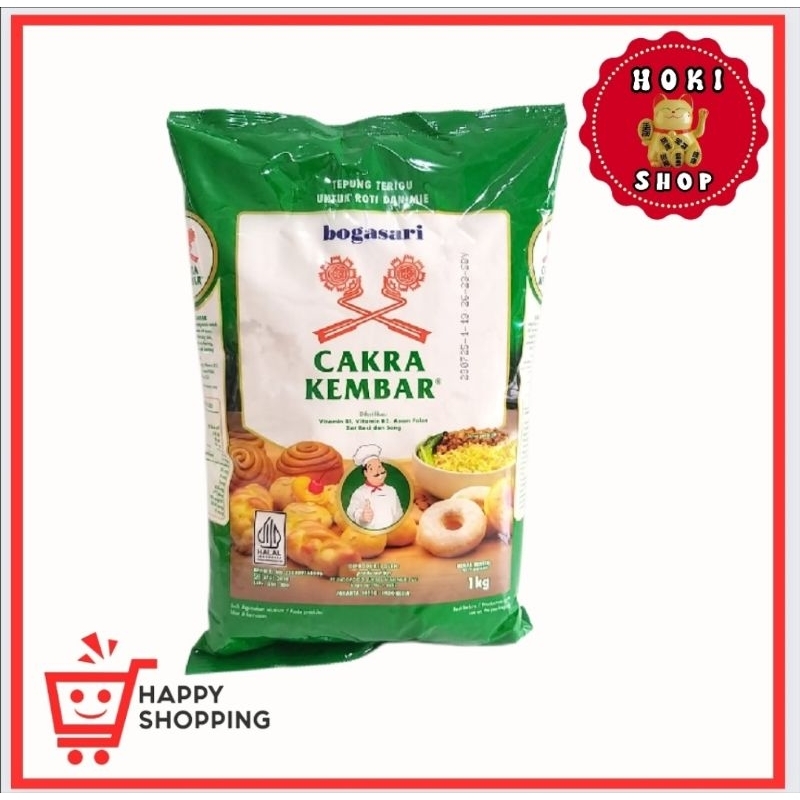 Jual Tepung Terigu Cakra Kembar Premium 1kg / Tepung Cakra Kembar ...