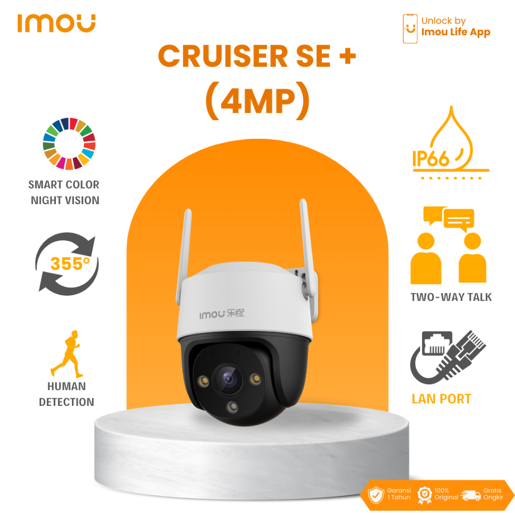 Jual Imou Cruiser SE+ 4MP Full Color Wireless Camera Smart Tracking ...