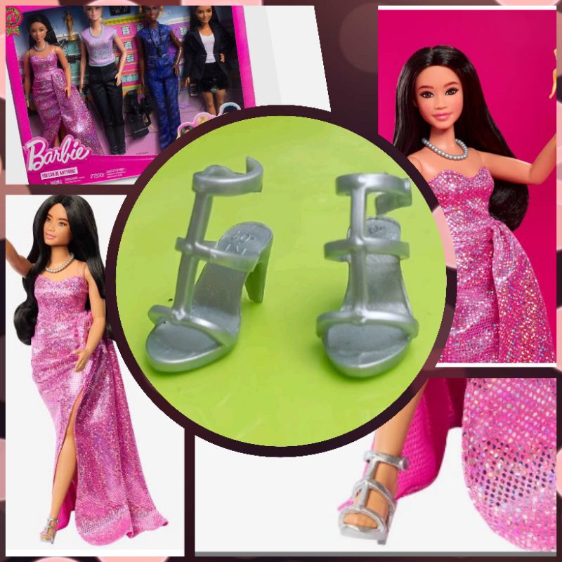 Jual Sepatu Silver Hells Original Barbie Doll Aktris Carier Collector ...