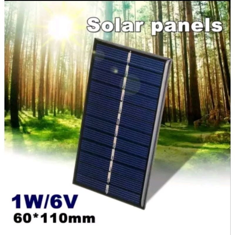 Jual DIY Mini panel surya for smartphone dan powerbank 5v 1.1w 220ma ...