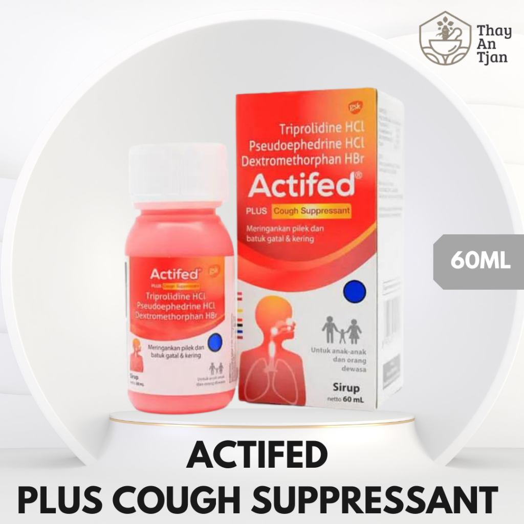 Jual ACTIFED PLUS COUGH SUPPRESSANT | OBAT BATUK KERING | OBAT PILEK ...