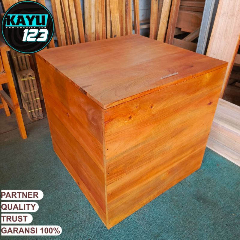 Jual Kotak Kayu 70x70x70 cm Wooden Crate Nampan Box Kayu Kotak Kayu ...