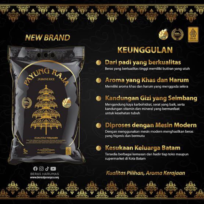 Jual Beras Premium Harumas, Anak Ajaib Platinum, Minang Raya 5kg, 10kg ...