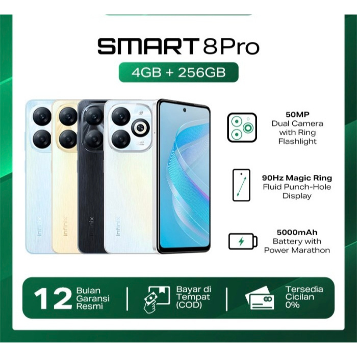 Jual Infinix Smart 8 Pro [4GB/256GB] Garansi Resmi 1 Tahun | Shopee ...