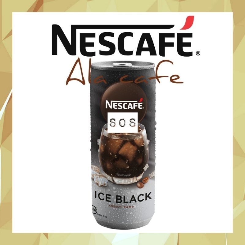 Jual Nescafe ala Cafe ready to drink Ice Black kaleng 220 mL | Shopee ...