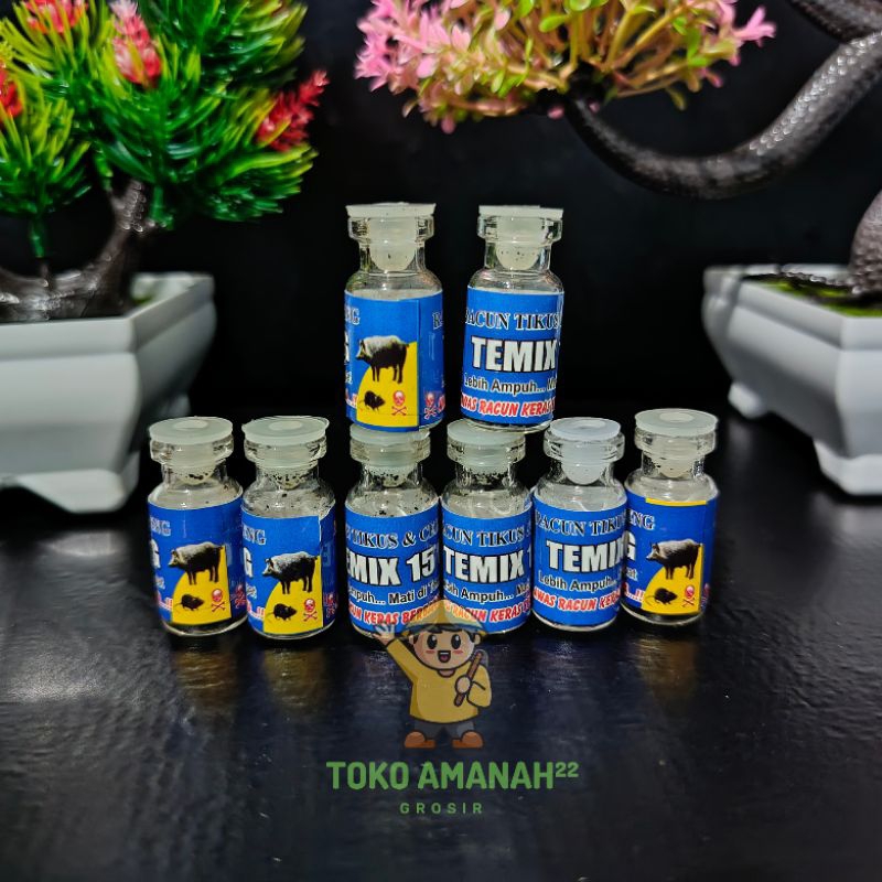 Jual Temix Racun Babi Dan Tikus 15gr Botol Kaca | Shopee Indonesia