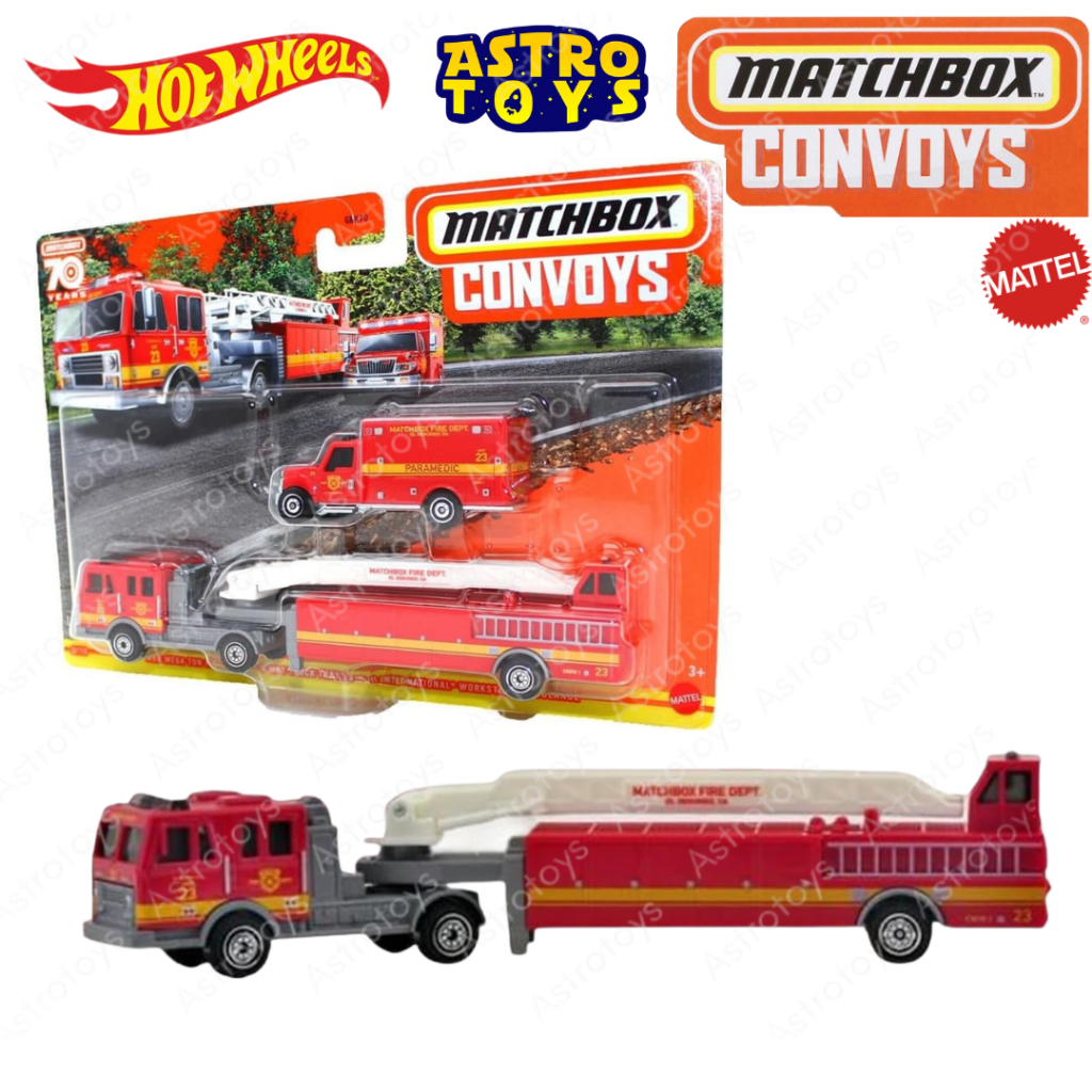 Jual Matchbox Hot Wheels Convoys Convoy MBX Mega Ton Fire Truck ...