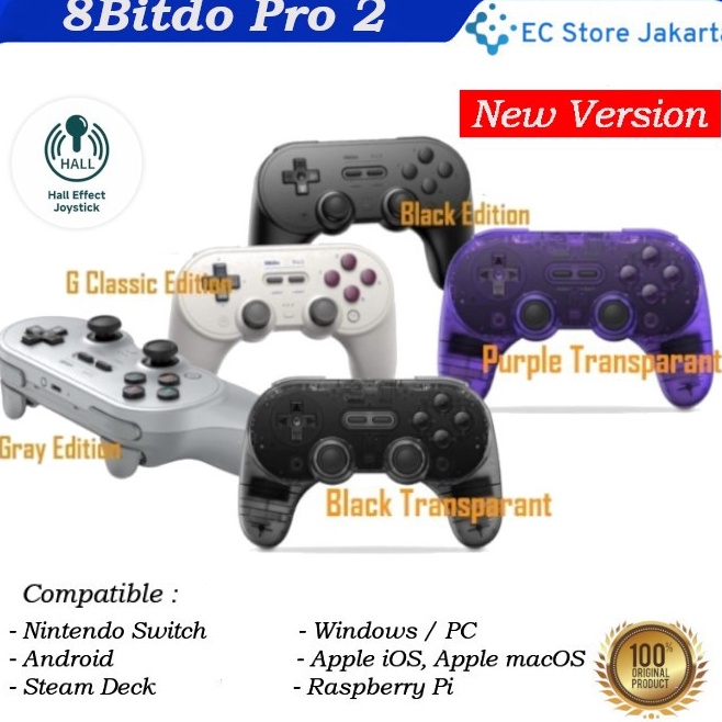 Jual ART H68C 8bitdo Pro 2 Wireless Gamepad Switch PC Android MacOs ...