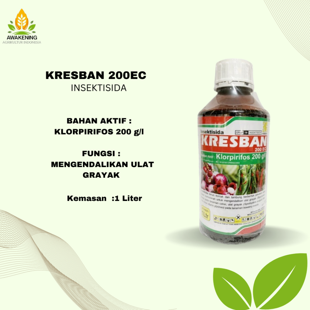 Jual KRESBAN 200EC 1L INSEKTISIDA (MIRIP DURSBAN) | Shopee Indonesia