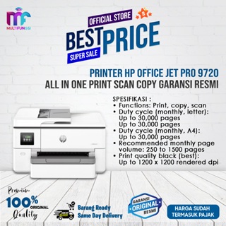 Jual Printer HP Office Jet Pro 9720 All In One Print Scan Copy Garansi ...