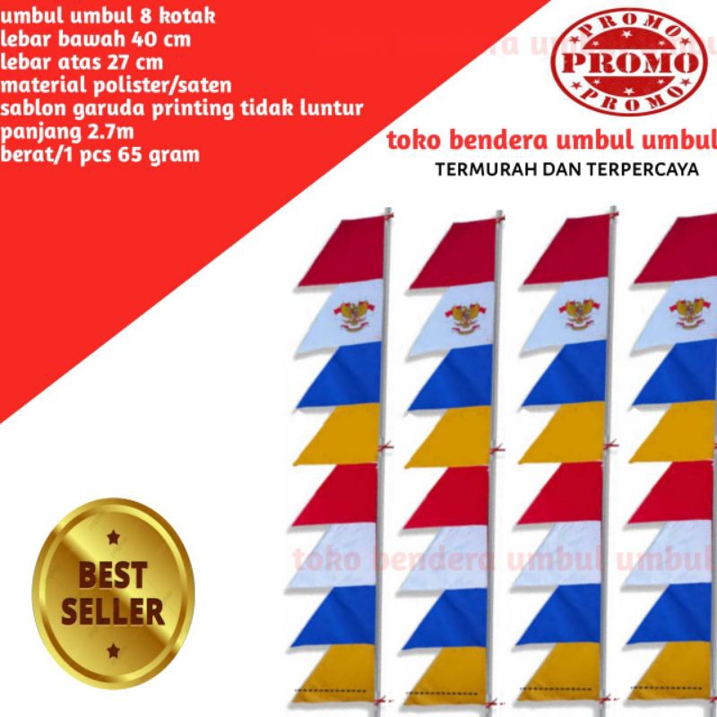 Jual BENDERA UMBUL UMBUL WARNA WARNI ISI 20 PCS | Shopee Indonesia