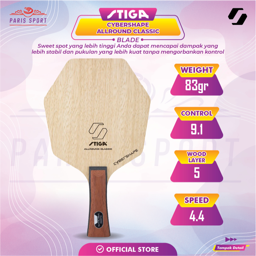 Jual STIGA Blade Cybershape Allround Classic | Shopee Indonesia