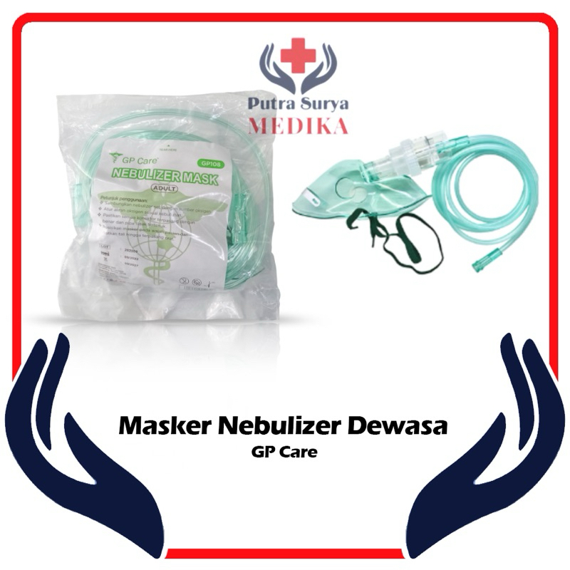 Jual Masker Nebulizer Set ( Masker, Tempat Obat & Selang) Anak/Dewasa ...
