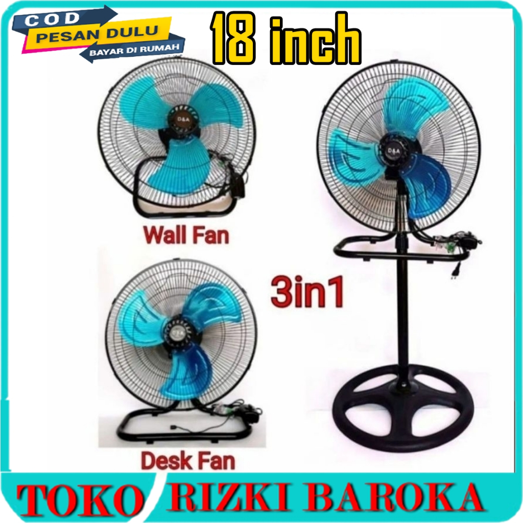 Jual Kipas Angin Besi 18" Jumbo 3in1 Kipas Angin Tornado Besi 3 IN 1 ...