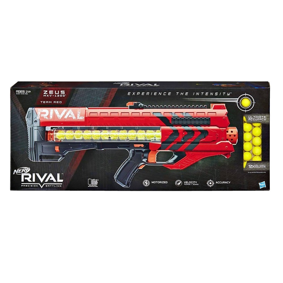 Jual Nerf Rival Zeus MXV-1200 Blaster (RED) blaster | Shopee Indonesia