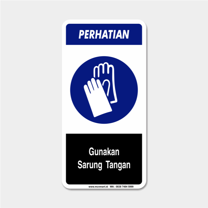 Jual Safety Sign Rambu K3 APD - Gunakan Sarung Tangan | Shopee Indonesia