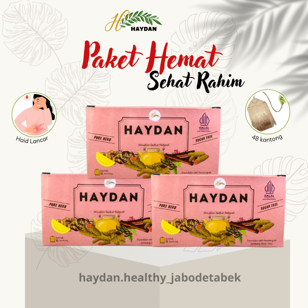 Jual Paket haydan SR 3 BOX | PROMIL | PELANCAR HAID | RAMUAN REMPAH ...