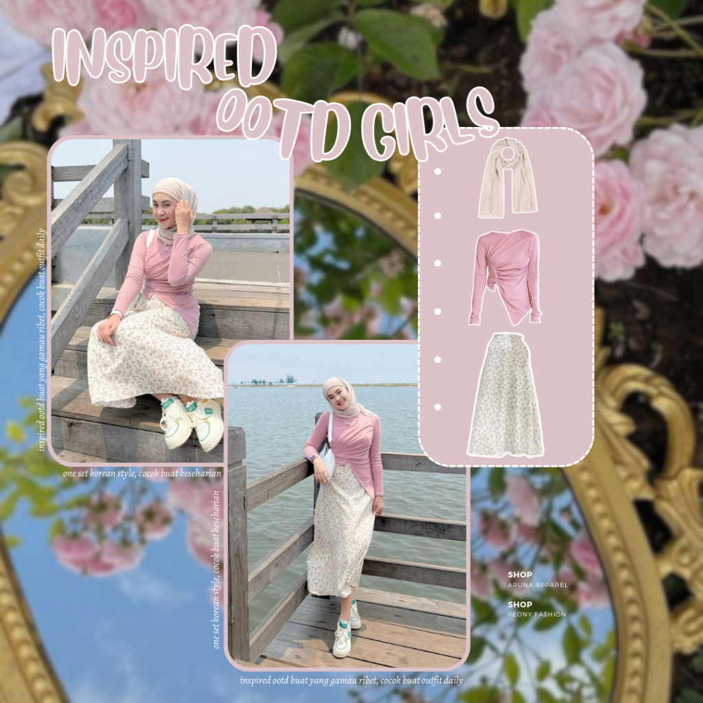 Jual OOTD One Set 3in 1 One Set Korean Style Outfit Pinterest Cewe Kue ...
