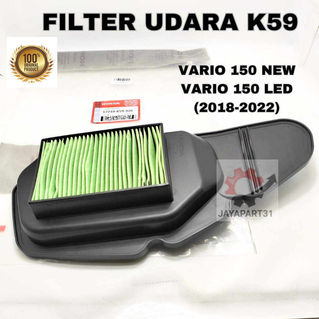 Jual FILTER UDARA HONDA K59 PRODUK ORIGINAL VARIO 150 NEW 2018-2022 ...