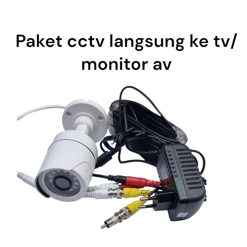 Jual Paket cctv analog outdoor langsung colok ke Tv 2mp | Shopee Indonesia