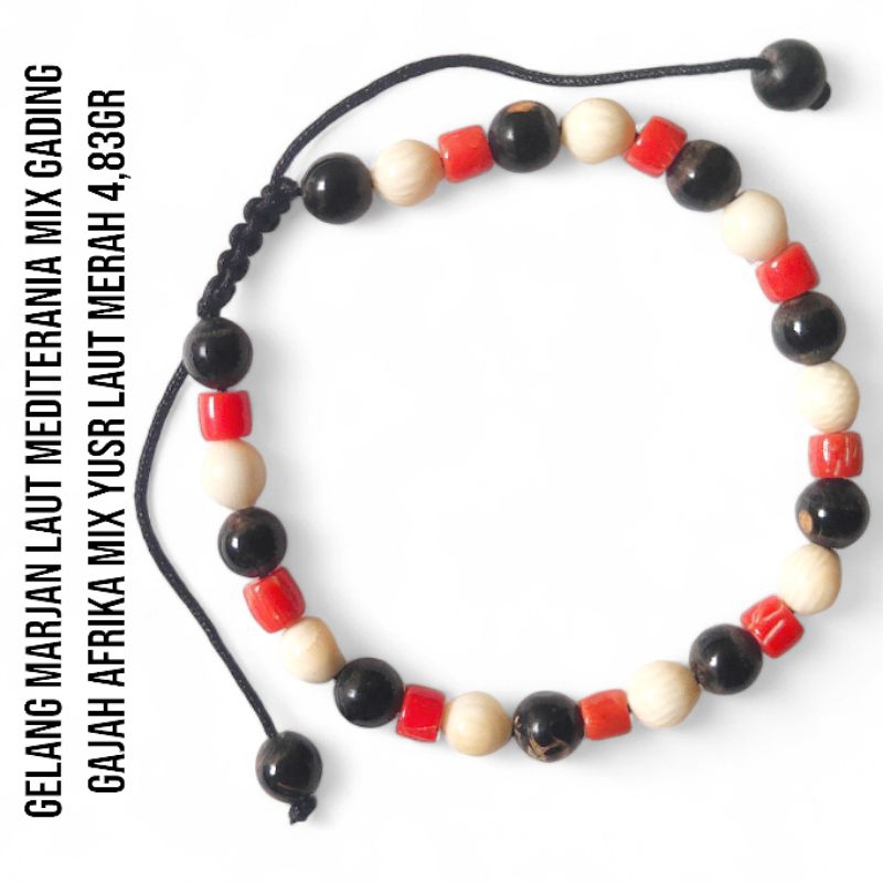 Jual Gelang Tridatu Asli Natural Etnik Marjan, Yusr, GG Mesir | Shopee ...