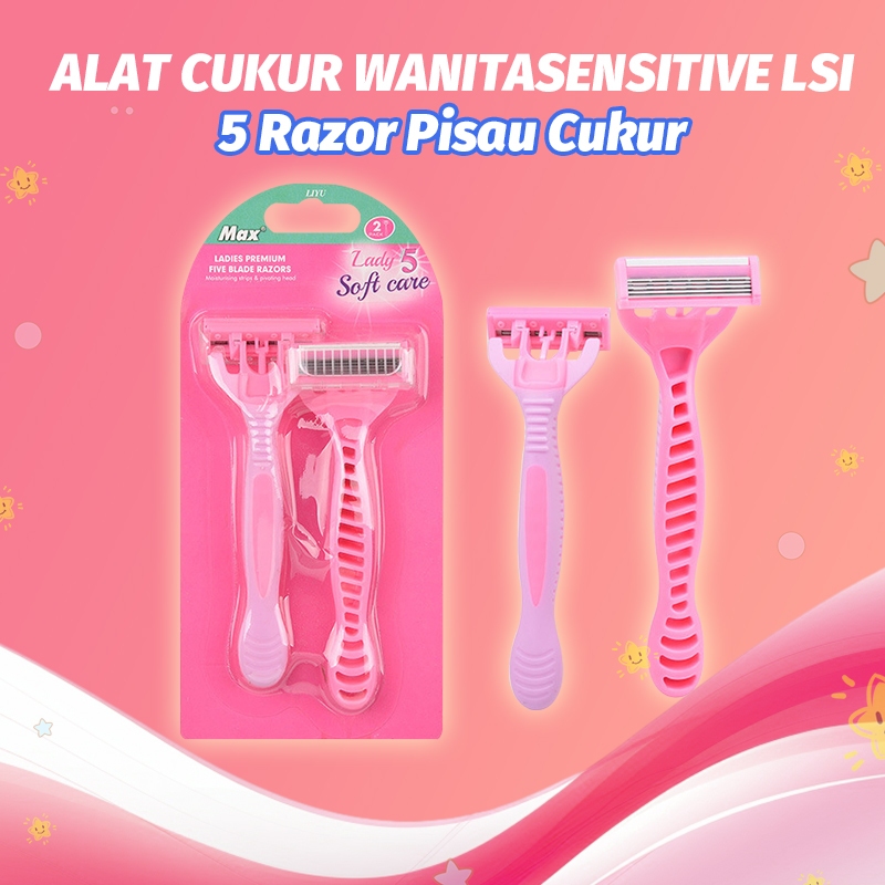 Jual RTL Alat Cukur Wanita 5 Lapisan Razor Pisau Cukur Pencukur Bulu ...