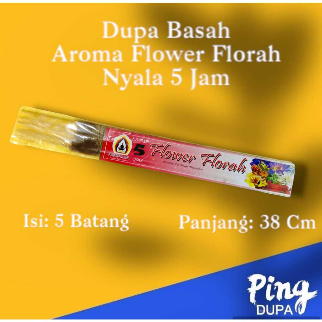 Jual Dupa Seribu Bunga Aroma Flower Florah Nyala 5 Jam Hio Bali ...