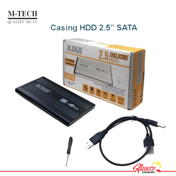 Jual Casing Hardisk External 2.5" SATA M-Tech USB 2.0, Casing HDD | Shopee Indonesia