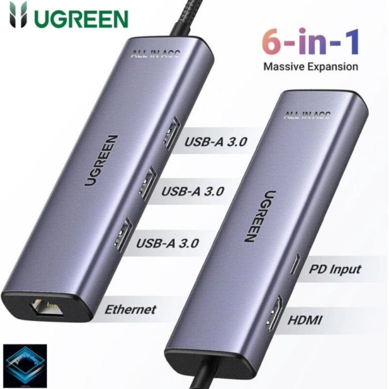 Jual UGREEN 10-IN-1 / 7-In-1 / 6-IN-1 / 5-IN-1 Usb-C Hub Multifuntion Adapter HDMI VGA LAN ...
