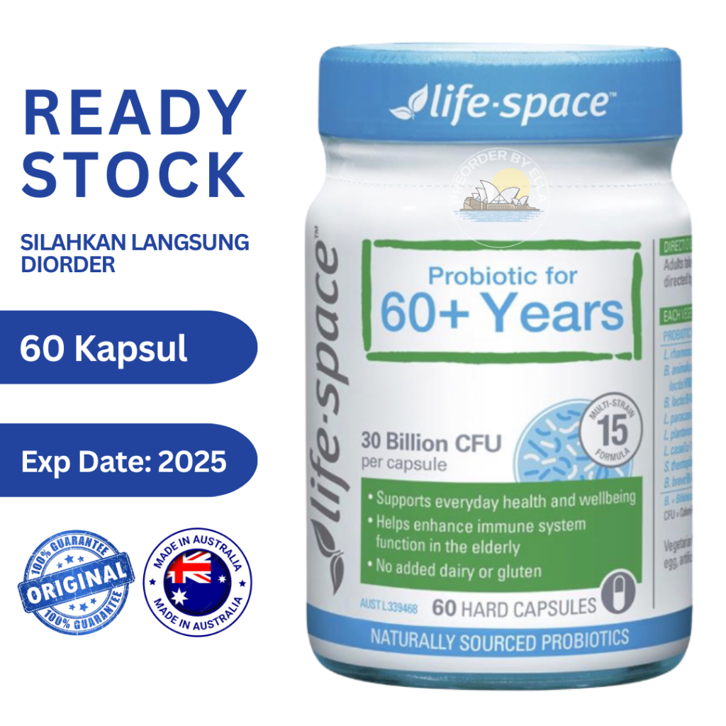 Jual Life space Lifespace Probiotic Probiotics for 60+ Years 60 Capsules - Australia | Shopee ...
