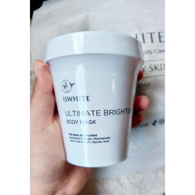 Jual (SALE) Iswhite Body Mask Ultimate Brightening original | Shopee ...