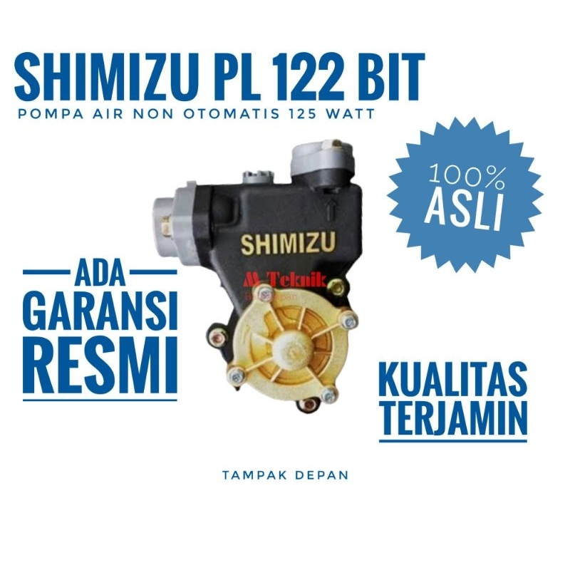 Jual Pompa air Shimizu PL 122 BIT non otomatis water pump anti karat ...