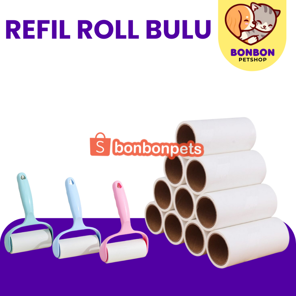Jual Roll Bulu Refill Roller Pembersih Bulu Sticky Roll Panjang Pet ...