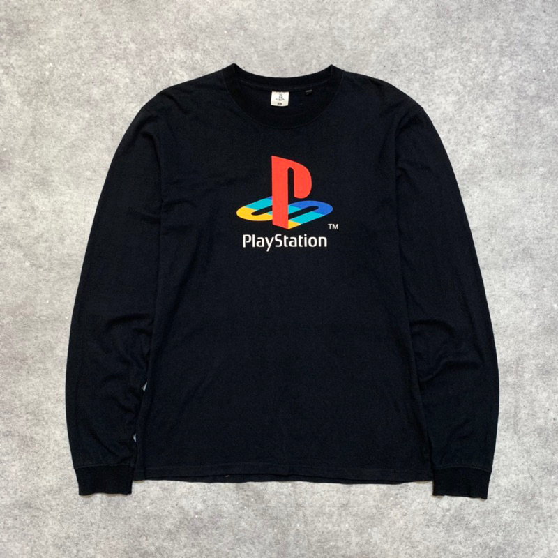 Jual PLAYSTATION OFFICIAL authentic Logo longsleeve tshirt (used ...