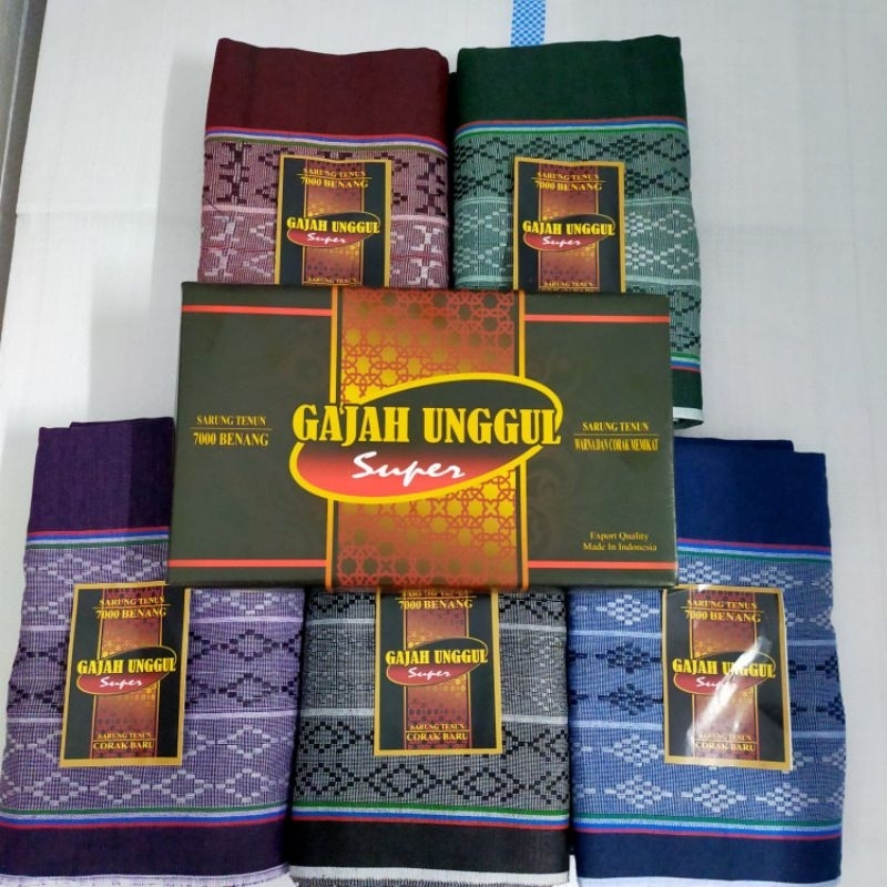 Jual GROSIR isi 10PCS SARUNG TENUN GAJAH UNGGUL DOBY SABUK DEWASA ...