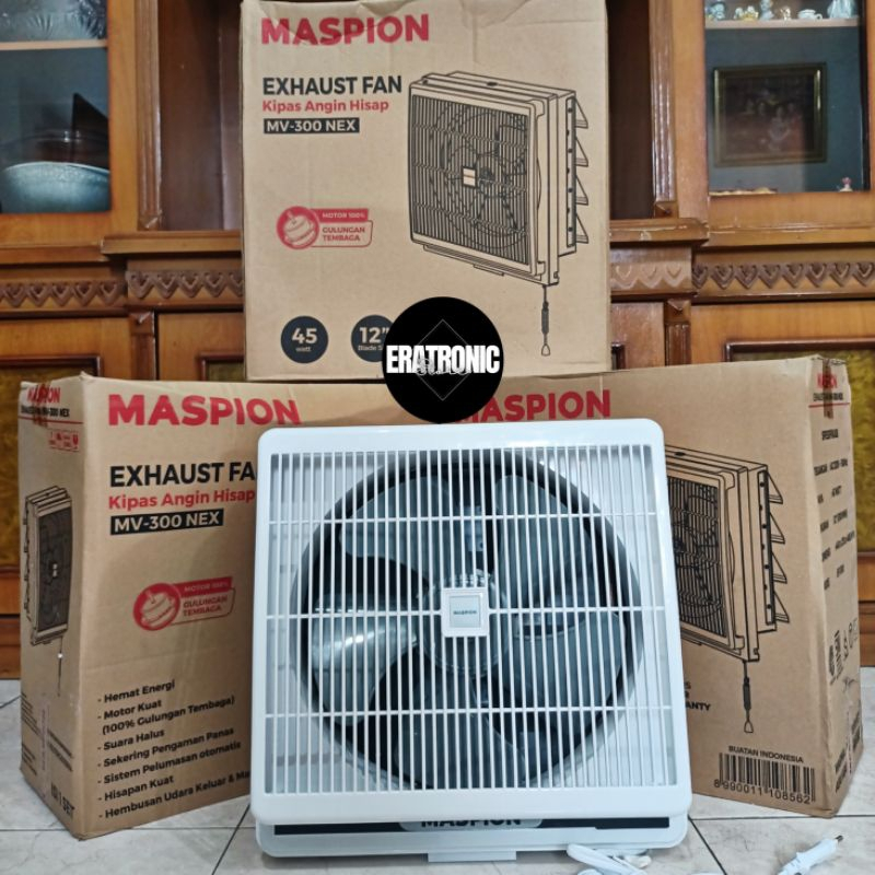 Jual MASPION EXHAUST FAN 12INCH MV 300NEX/Blower Plafon/ Penghisap ...