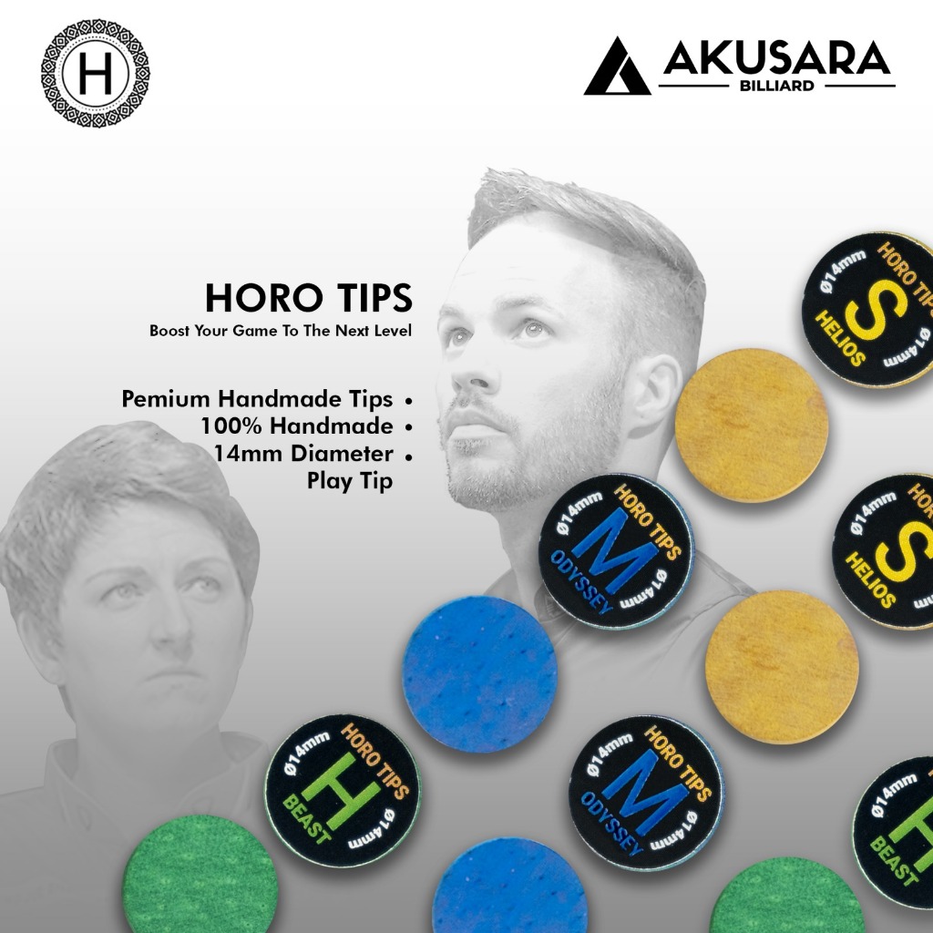 Jual Tip Horo (Tip Soft, Medium, Hard) Play Cue Tip Billiard | Shopee Indonesia