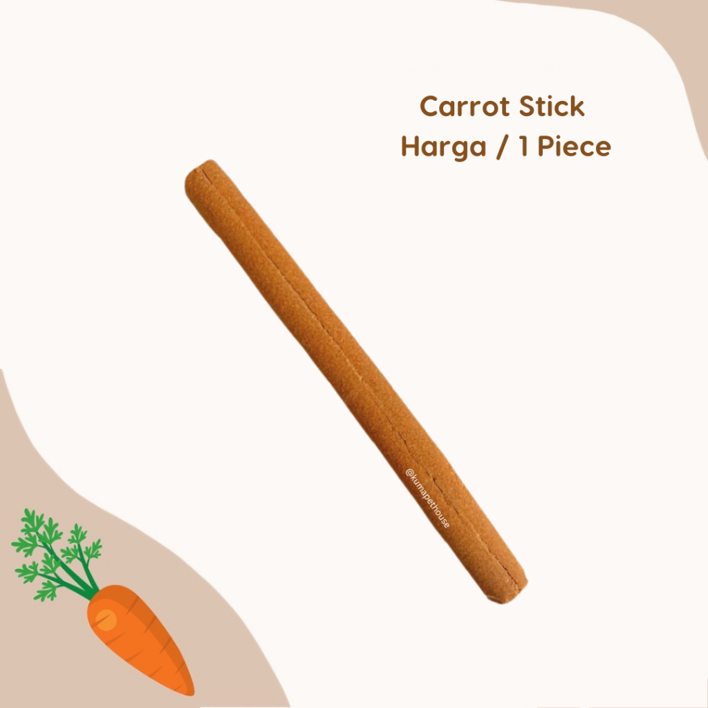 Jual [KUMA] 1 Pc Natural Timothy Hay Carrot Chew Stick | Makanan Mainan ...