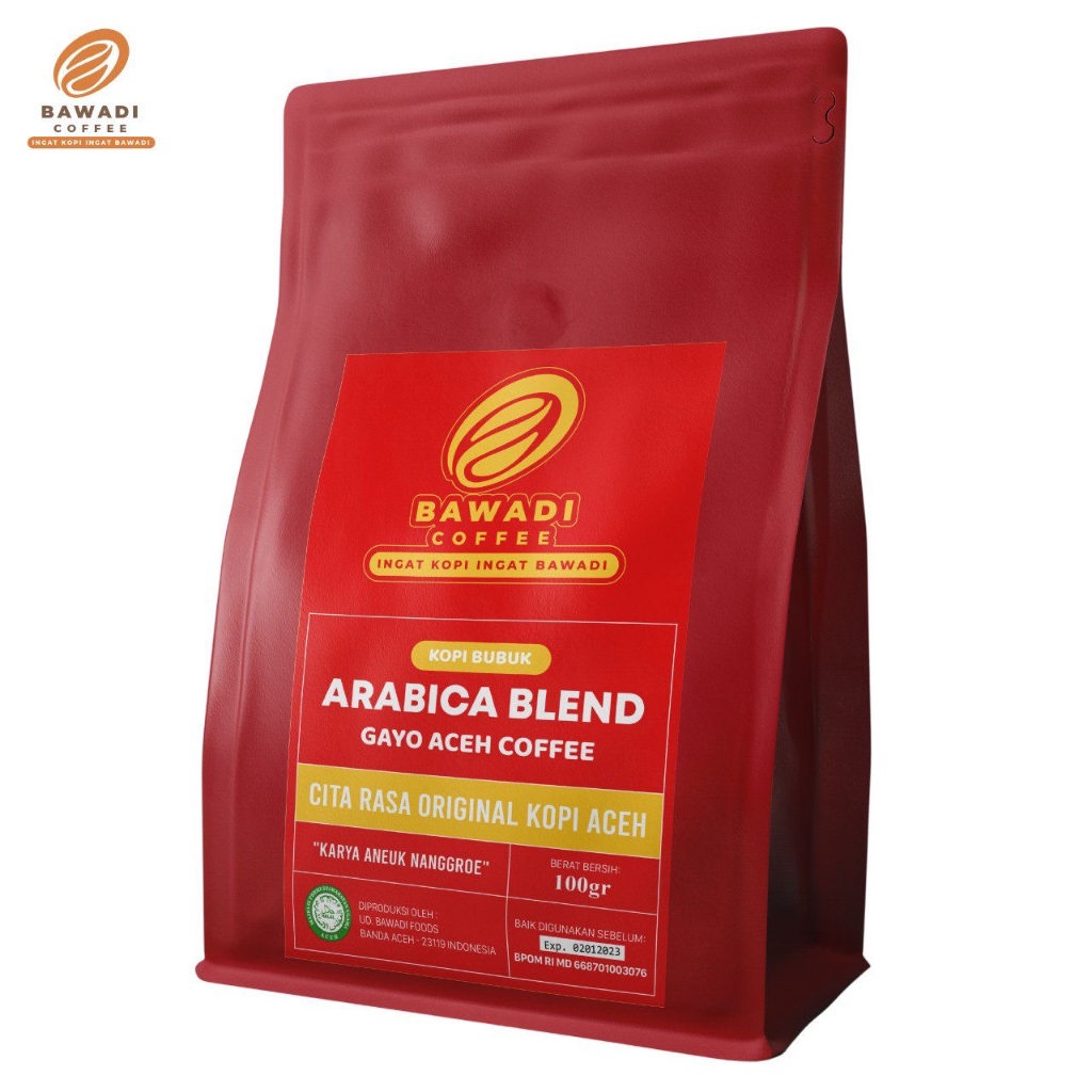 Jual Bawadi Kopi Arabica Blend 100g Kopi Aceh Gayo | Shopee Indonesia