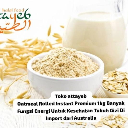 Jual Rolled Oat Rolled Instant 500gr Oatmeal Gandum Bergizi Menu ...