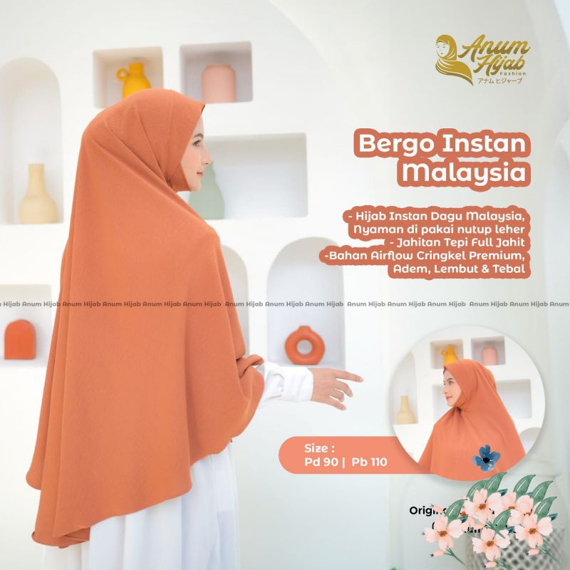 Jual Bergo Malaysia Dagu Size XL, Matt Airflow Cringkel Premium ...