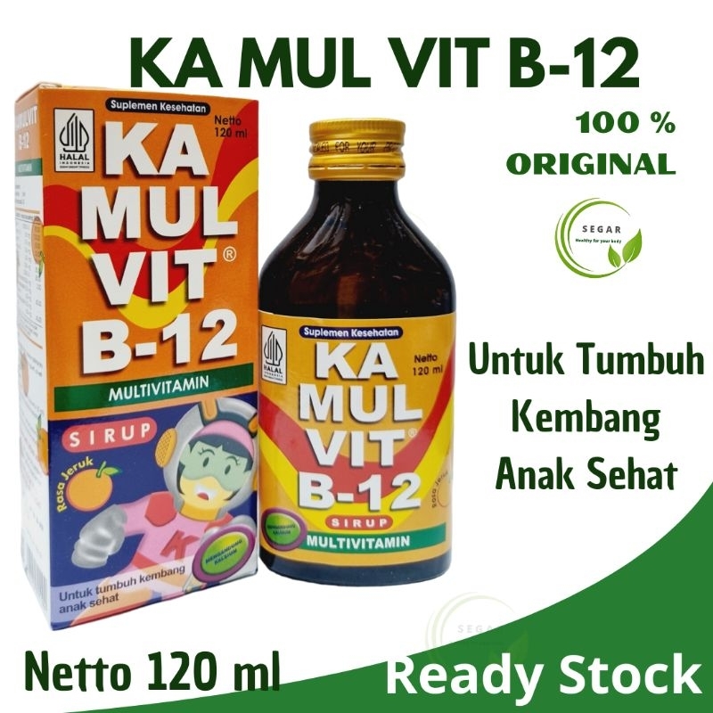 Jual Kamulvit B 12 Multivitamin Untuk Tumbuh Kembang Anak | Shopee ...
