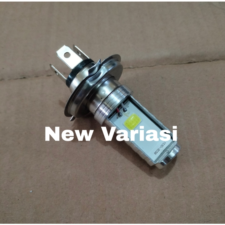 Jual Lampu LED Utama Motor Mobil H4 2 SISI AC DC Yamaha Vixion Ninja R15 Pulsar SCOPY 12 volt ...